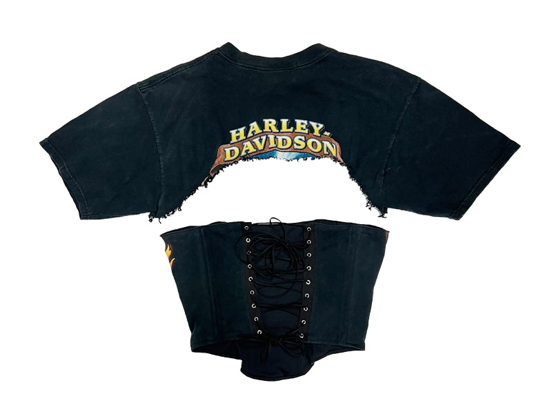 Reworked Harley Cabin Fire Corset – Rekunstrukted Muse